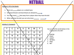 Netball Activity Sheet | Teaching Resources