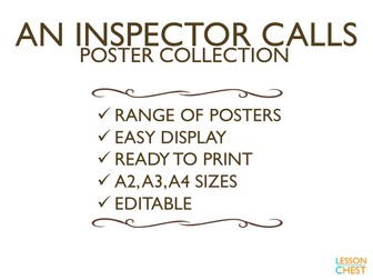 An Inspector Calls Poster | Teaching Resources