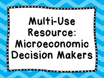 Economics - Multi-Use Resource Set | Teaching Resources