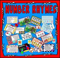 NUMBER RHYMES RESOURCES COUNTING ROLE PLAY EYFS KS1 MATHS NUMERACY ...