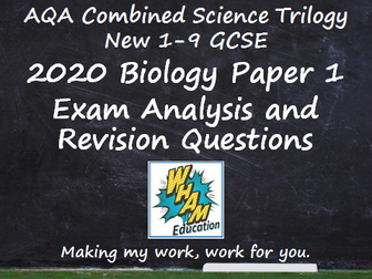 AQA Combined Science Trilogy Paper 1 and 2 Revision and 2020 Exam Support | Teaching Resources