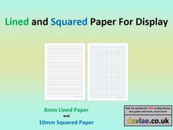 Lined and Squared Paper | Teaching Resources