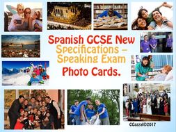Spanish GCSE 9 - 1 Specifications - Speaking Exam Photo Cards. by ...
