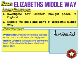 Elizabeths Middle Way | Teaching Resources