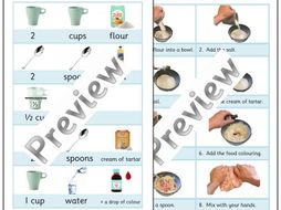 Visual Playdough Recipe and Ingredients | Teaching Resources