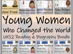 UKS2 - Young Women Who Changed the World Reading Comprehension ...