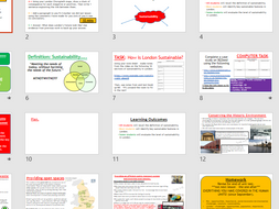 AQA URBAN HIC CASE STUDY: L6 UK Sustainable Urban Living BEDZED (Lesson ...