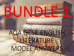 GCSE English Literature Model Answers by thomasd0 | Teaching Resources