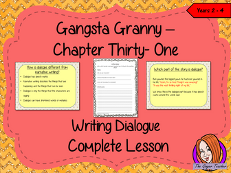 Gangsta Granny Lesson Bundle | Teaching Resources