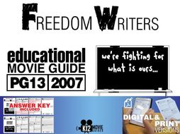 Freedom Writers Movie Guide | Questions | Worksheet (PG13 - 2007) by ...