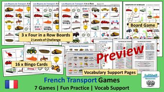 French Transport Games | Teaching Resources