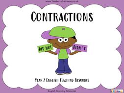 Contractions - Year 2 | Teaching Resources