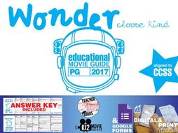 Wonder Movie Guide | Film Questions | Worksheet (PG - 2017) | Teaching ...