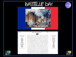 Bastille Day Word Search by Krazikas - Teaching Resources - Tes
