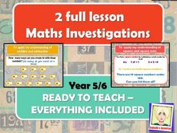 Maths Investigation Lessons | Teaching Resources
