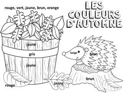 French Colouring Sheets x 6 Halloween and Autumn | Teaching Resources