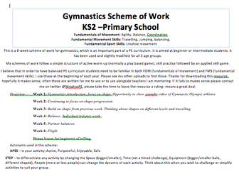 Gymnastics KS1 and KS2 6 week SOW | Teaching Resources