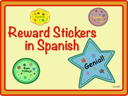 Reward Stickers in Spanish | Teaching Resources