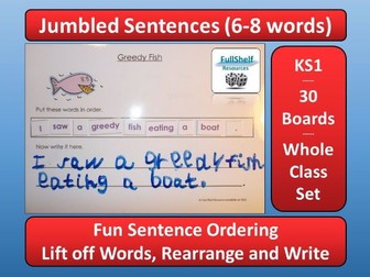 Jumbled Sentences KS1 by FullShelf - Teaching Resources - Tes