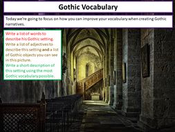 Gothic Vocabulary by Lead_Practitioner | Teaching Resources