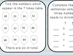 Maths Mastery Multiplication Tables: A range of exciting activities on ...