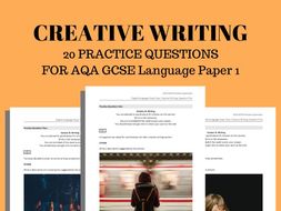 GCSE Creative Writing Practice Questions for AQA | Teaching Resources