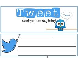 Tweet template | Teaching Resources