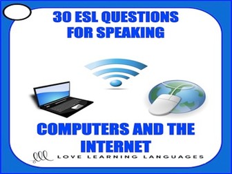 ESL Themed Vocabulary Conversation and Speaking Prompts - American ...