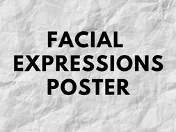 Facial Expressions Poster | Teaching Resources
