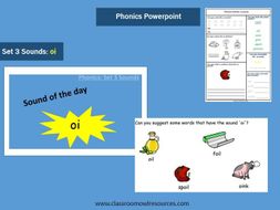 Phonics Powerpoint & Worksheet - oi sound | Teaching Resources