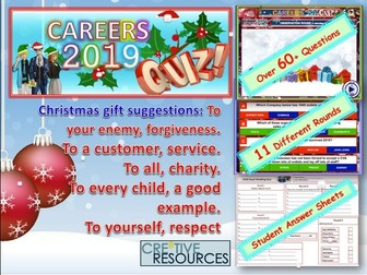 Careers Christmas 2019 Bundle by thecre8tiveresources | Teaching Resources