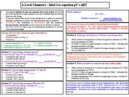Ideal Gas Equation Teaching Resources