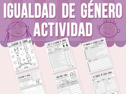 Igualdad de Género - Actividad (SPANISH VERSION) | Teaching Resources