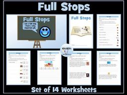 Full Stops Worksheets | Teaching Resources