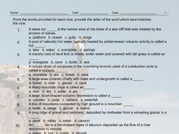 Geology-Planet Earth Multiple Choice Worksheet | Teaching Resources
