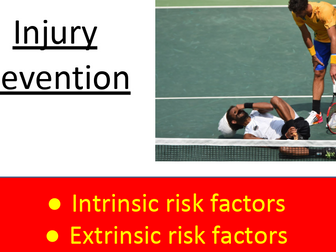 OCR A Level PE: Injury | Teaching Resources