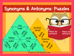 Synonyms & Antonyms: Warm-up Activity | Teaching Resources