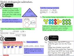 Addition and Subtraction - Mental strategies for subtraction - Year 5 ...