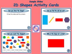 2D Shapes Activity Cards | Teaching Resources