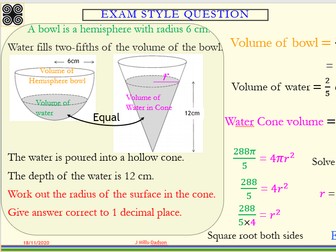 Volume of cuboid, prisms, cones, pyramids, frustum, spheres and ...