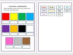 French - Colours Sorting Activity | Teaching Resources