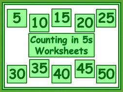 Counting in 5s Differentiated Worksheets | Teaching Resources