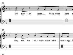 Sign of the Times - Beginner's Piano | Teaching Resources