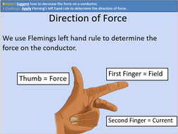 GCSE Physics: Forces and Fleming's Left Hand Rule | Teaching Resources