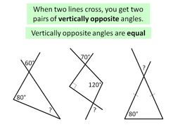 Vertically opposite angles | Teaching Resources