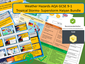 GCSE 9-1 AQA : Tropical Storms with Typhoon Haiyan Example - Knowledge ...