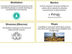 Buddhism Key Terms | Teaching Resources