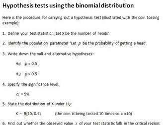 Edexcel A Level Maths Year 1 Statistics Bundle including Large Data Set ...