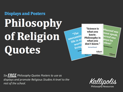 FREE Philosophy Quotes - Poster & Display | Teaching Resources