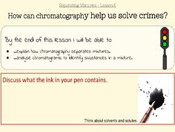 Chromatography KS3 - Full lesson + Sheets | Teaching Resources